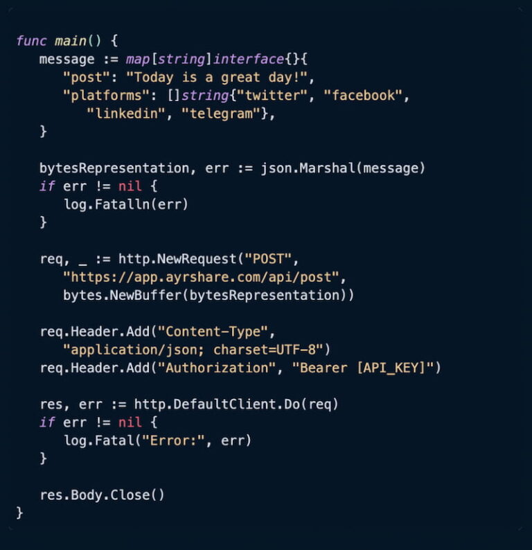 Social Media APIs for Posting, Scheduling, and Analytics | Ayrshare